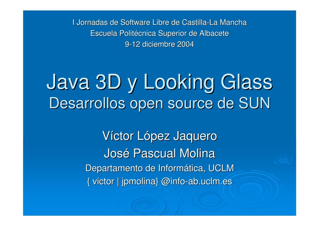 PDF de programación - Java 3D y Looking Glass